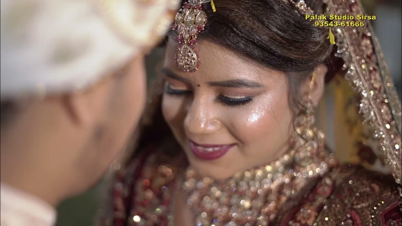 Palak weds Jigar Wedding Highlights I Palak Studio Sirsa I - YouTube
