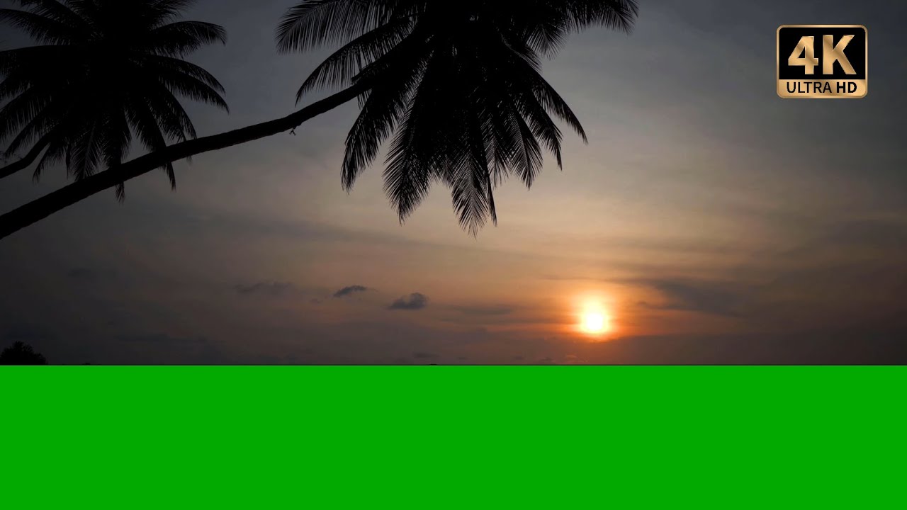 sunset green screen video download - YouTube