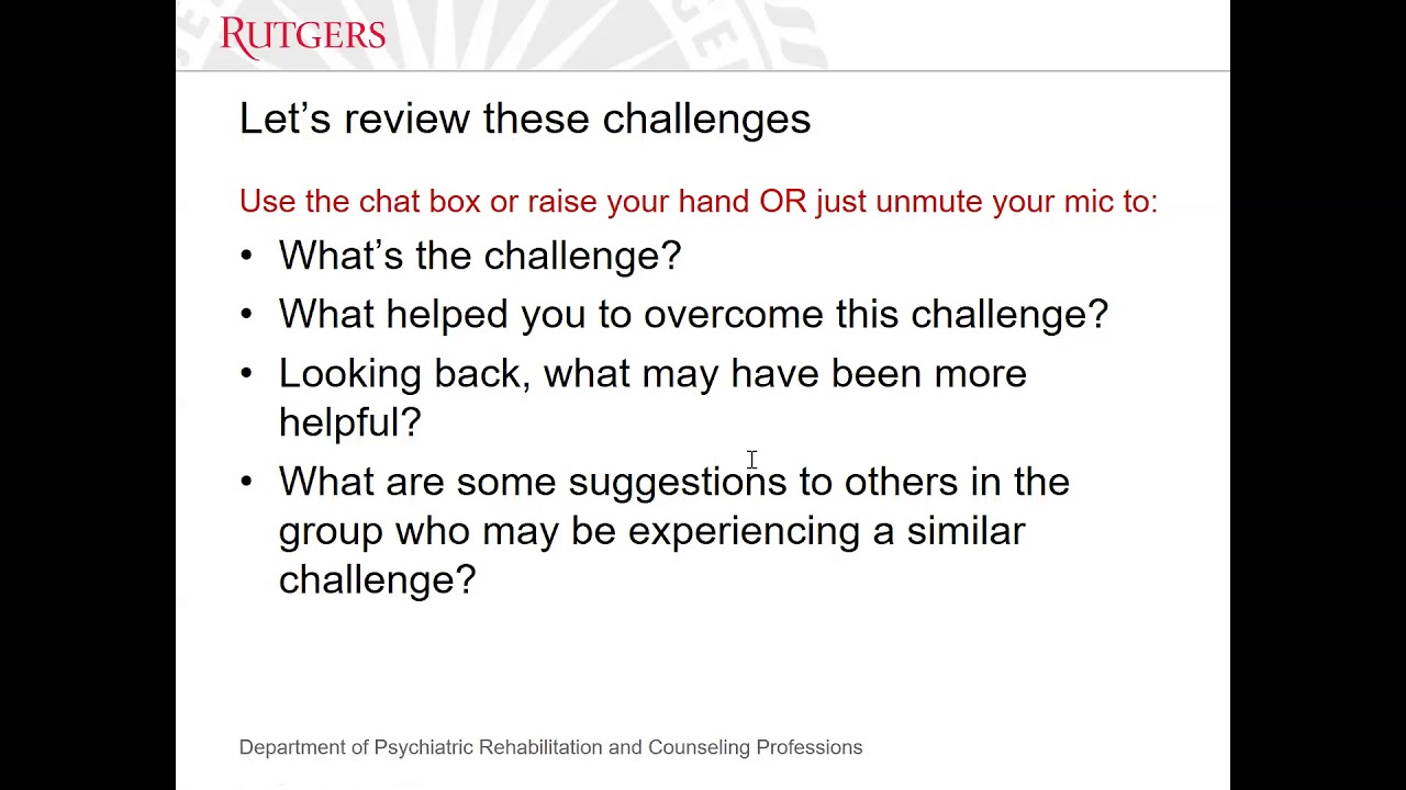 Rutgers Golden Thread training Progress Notes - YouTube