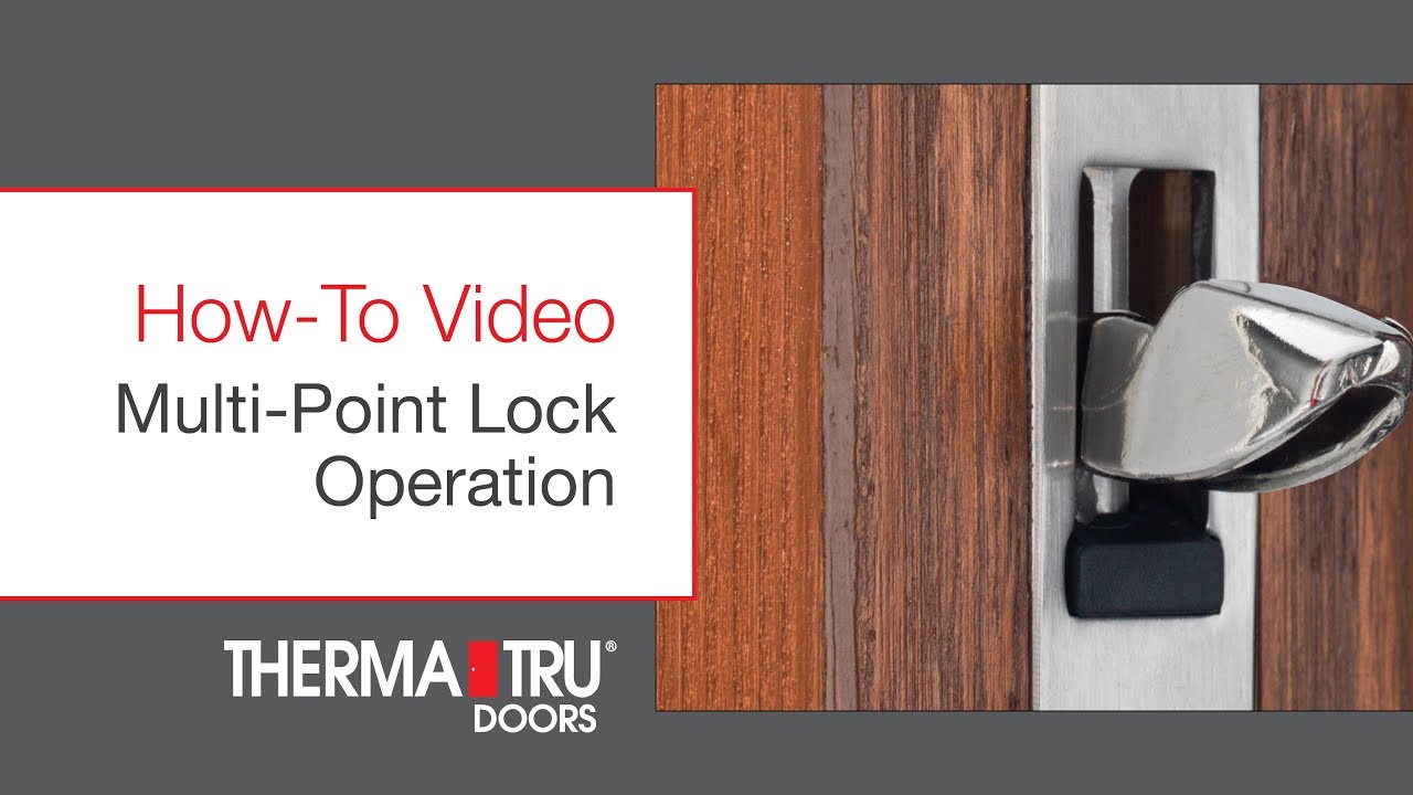 How-To Operate Multi-Point Lock - YouTube