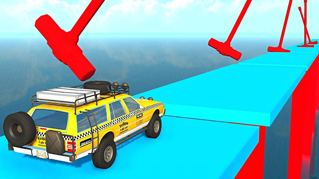 BeamNG.drive - Car Wipeout Challenge - YouTube