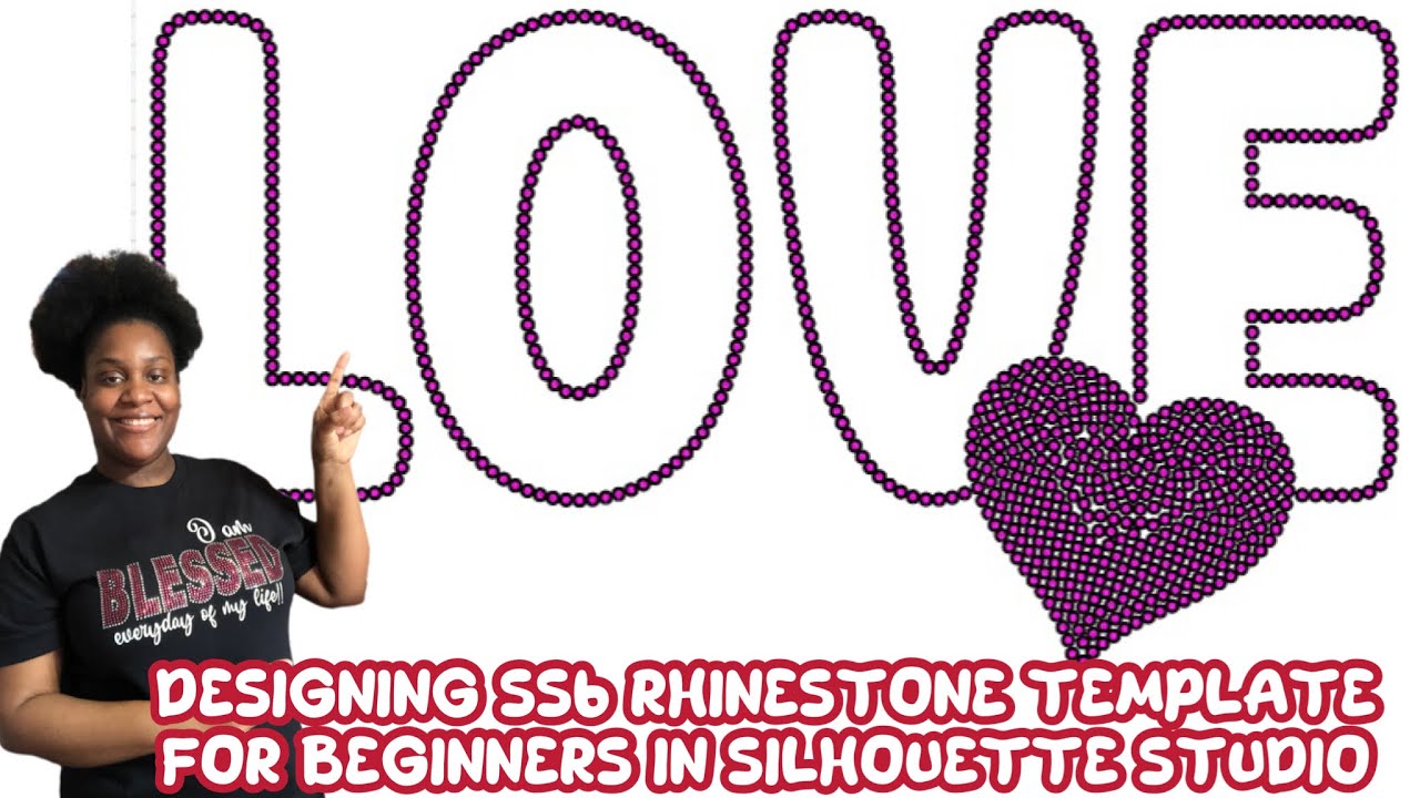 Designing an ss6 rhinestone template in silhouette studio || cutting ...