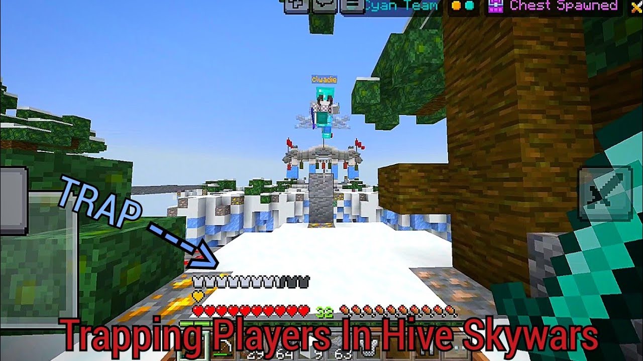 Trapping Players In Hive Skywars Minecraft - YouTube