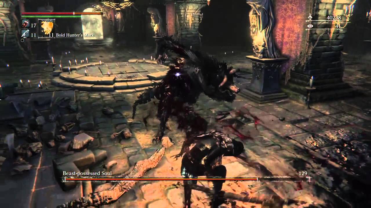 BLOODBORNE™ - BEAST-POSSESSED SOUL BOSS FIGHT. - YouTube