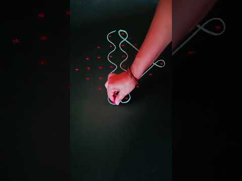 8*2 Daily Rangoli Design #indianart#shots#status#kolam#muggulu#viralvideo#trending#art