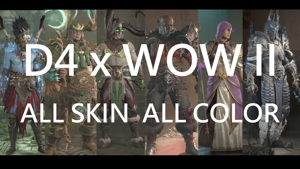 Diablo IV x World of Warcraft II ALL SKIN ALL COLOR #diablo4 #wow # ...