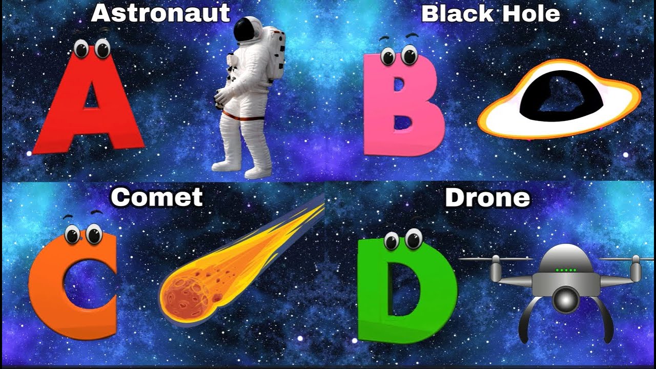 Phonics for kids| Space ABC song| Learn ABC and Alphabet Letters ...