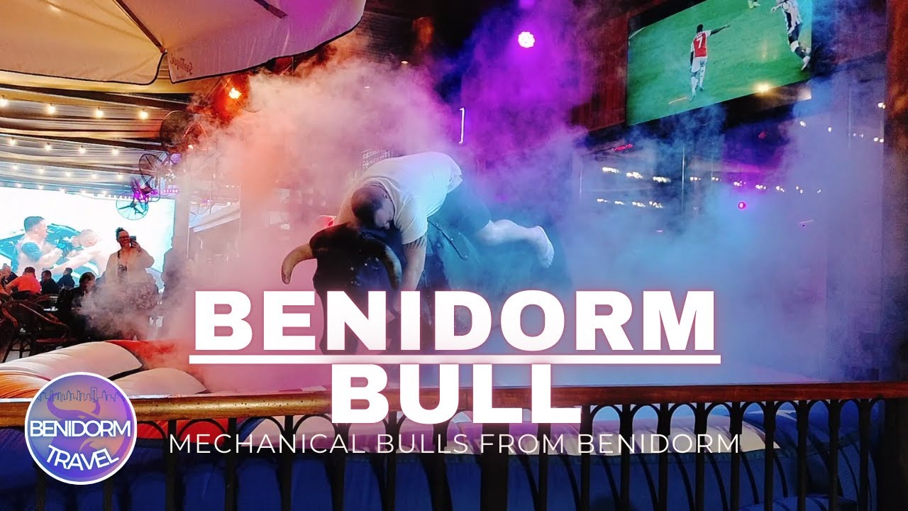 Mechanical Bull Benidorm! 08-04-24 - YouTube