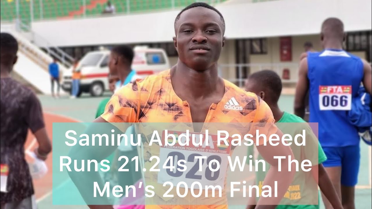 Saminu Rasheed Runs 21.24s To Win The Men’s 200m Final. - YouTube