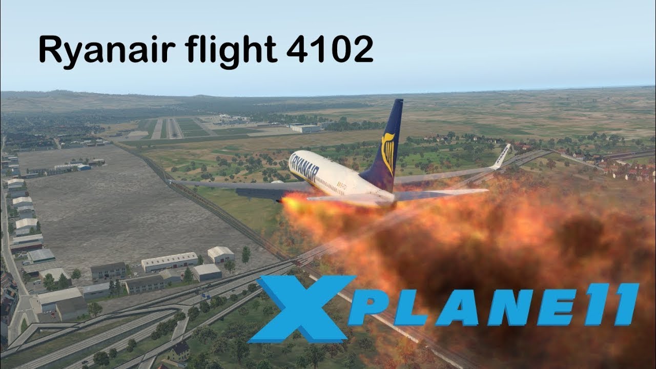 空難模擬!!!瑞安航空最嚴重的空難~瑞安航空4102號航班 Ryanair flight 4102{Yoga Ku} - YouTube
