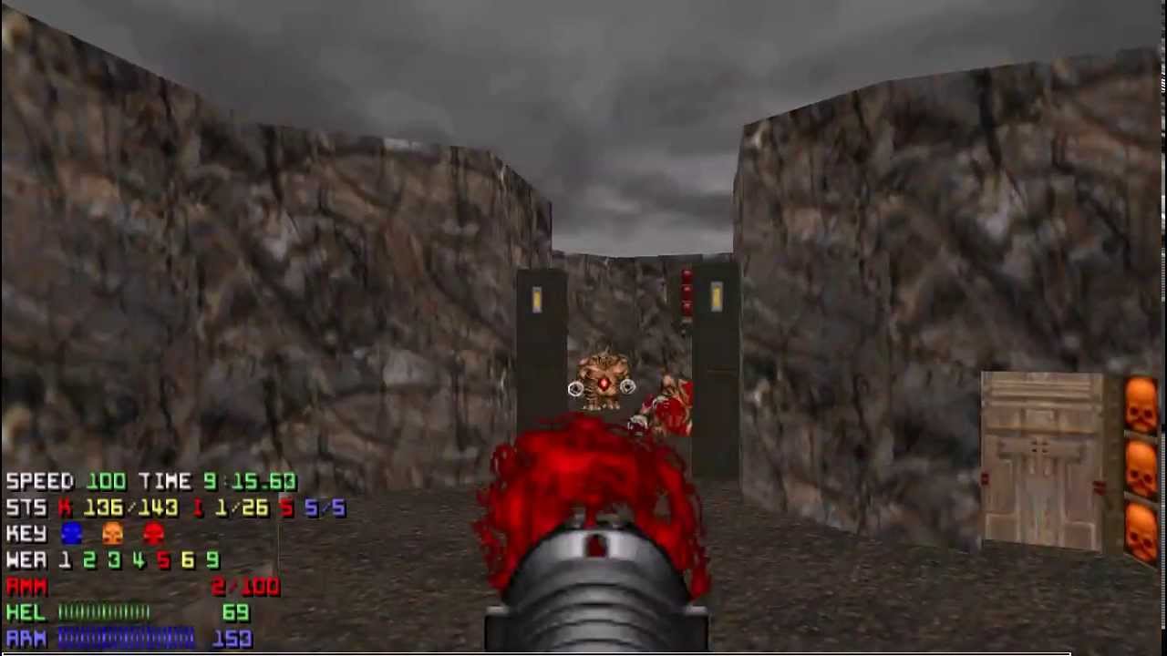 [Doom 2] Reverie - Map24 " Sewer System (Arch Vile's Den)" UV-Max in 9: ...