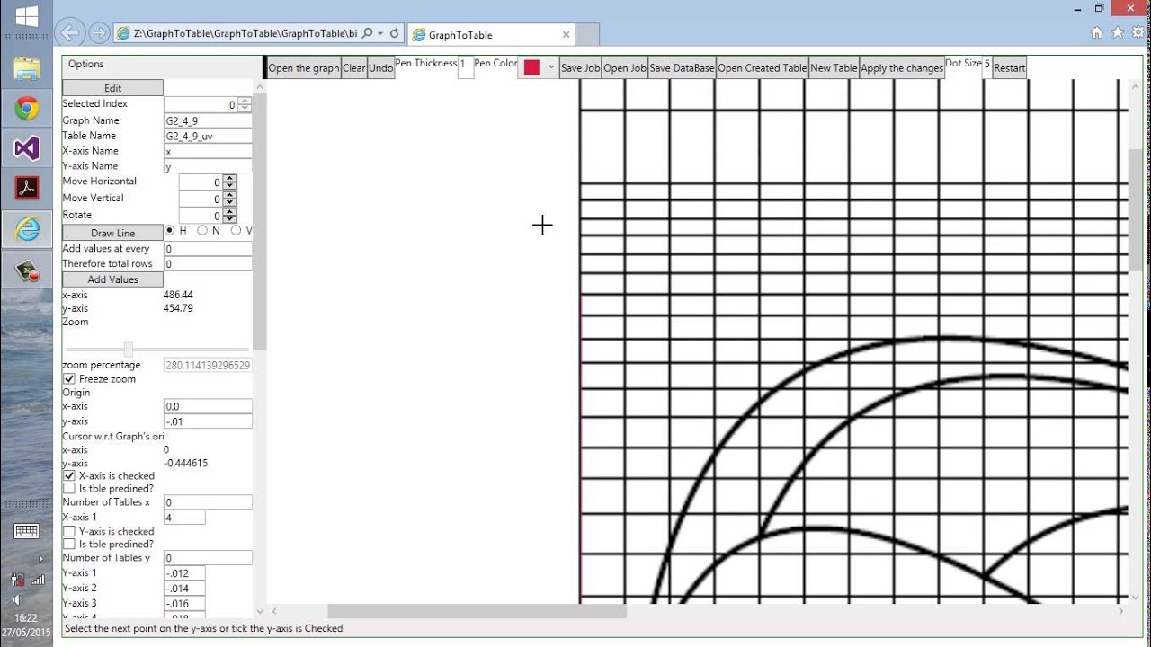 graph to table video dot curves - YouTube