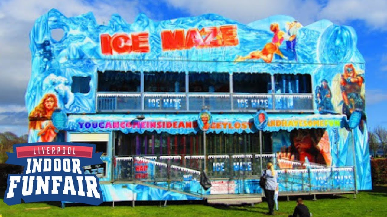 Crazy ICE MAZE Funhouse POV Walkthrough - Liverpool Indoor Funfair ...