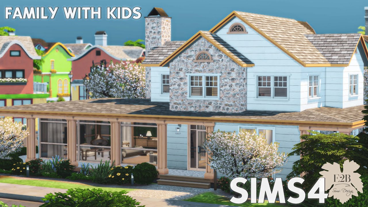 FAMILY WITH KIDS | Sims 4 CC Speed Build | DOWNLOAD LINK (TRAY+CC+CC ...