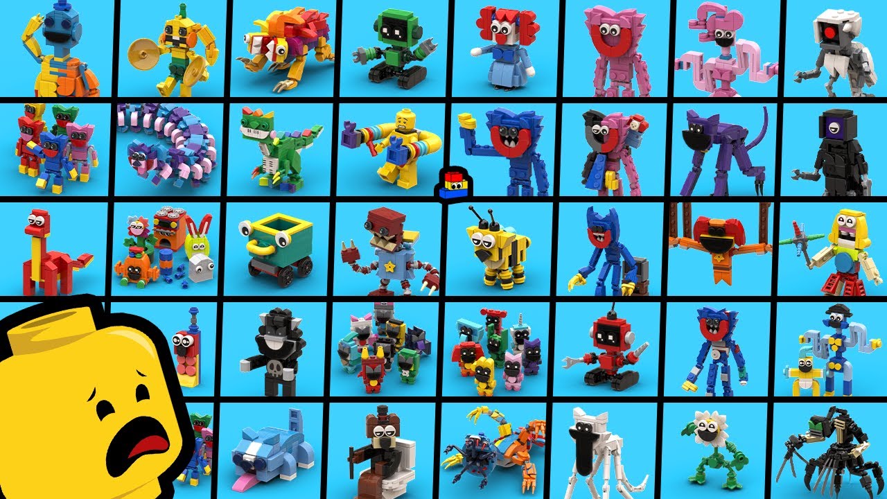 LEGO Poppy Playtime: Building EVERY Character from Chapters 1-4 - YouTube