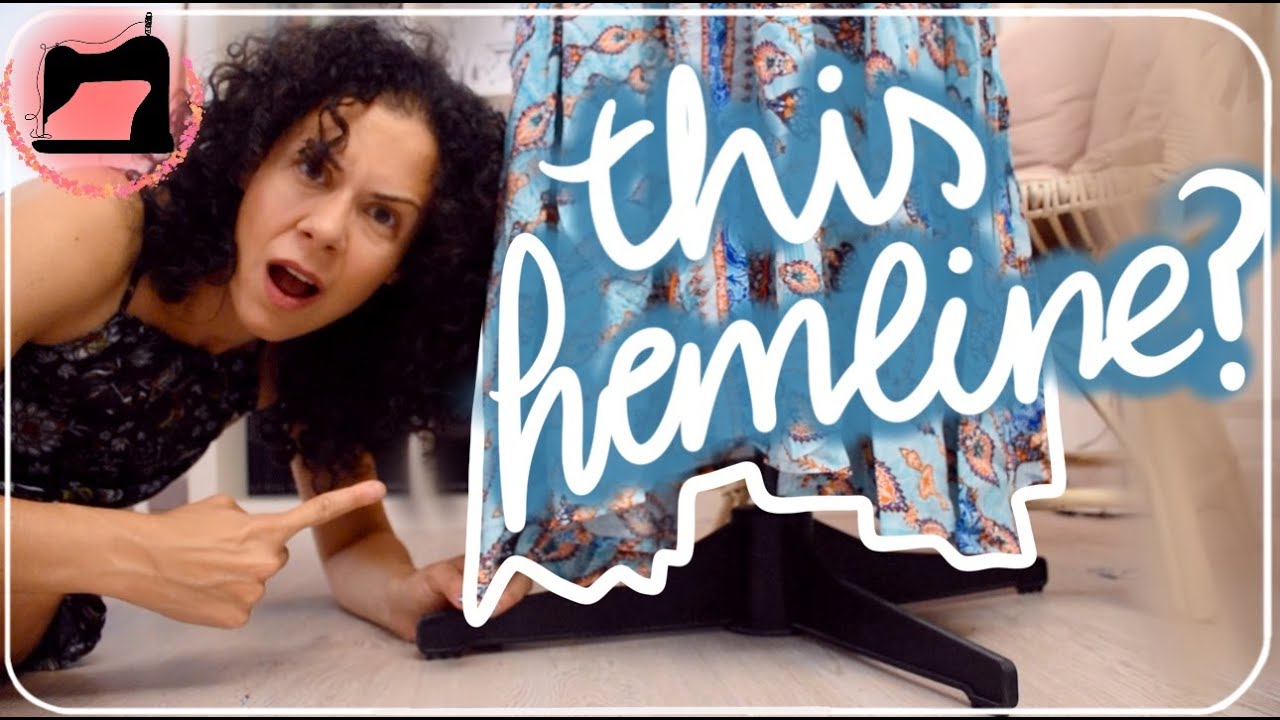 How to level an asymmetrical hemline. - YouTube