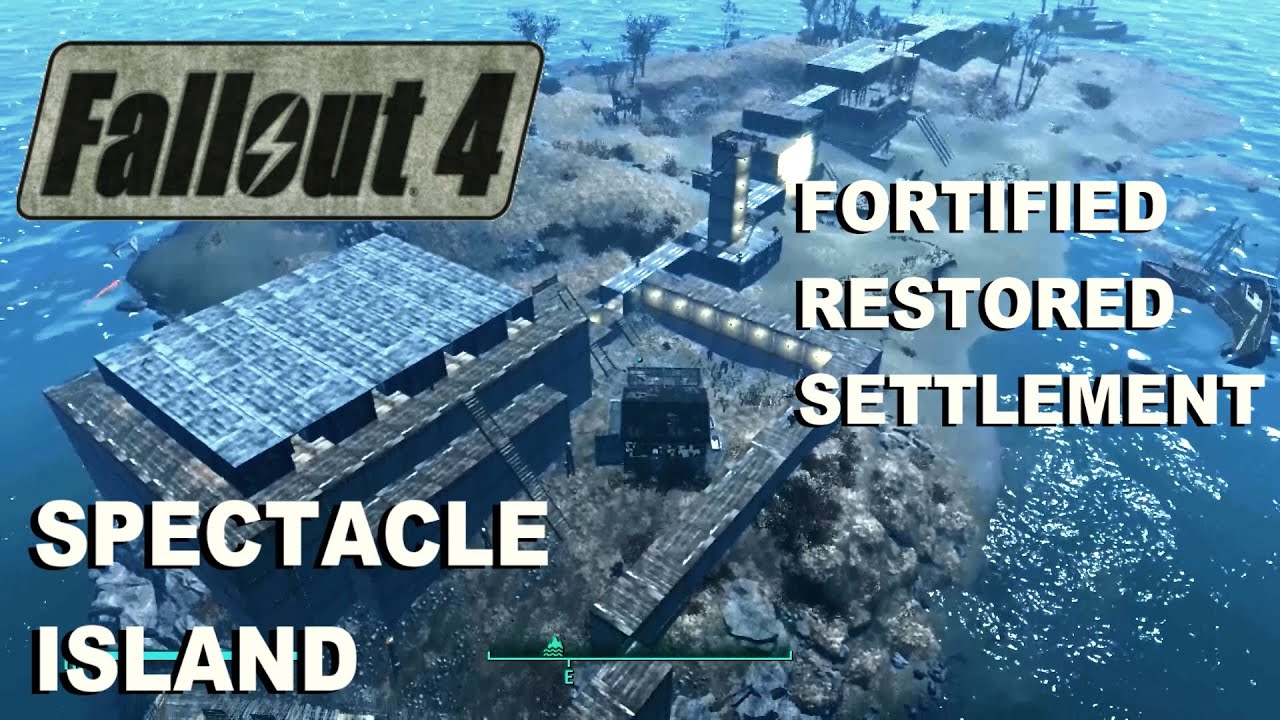 Fallout 4 Spectacle Island Tour - Fortified complex (no mods) - YouTube