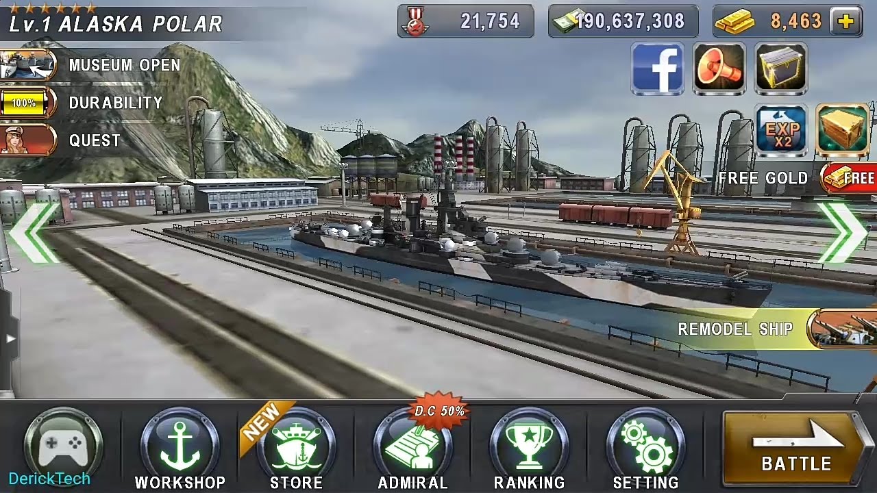 Warship Battle: ALASKA POLAR vs. Boss Attack Stage 1 to 10 - YouTube