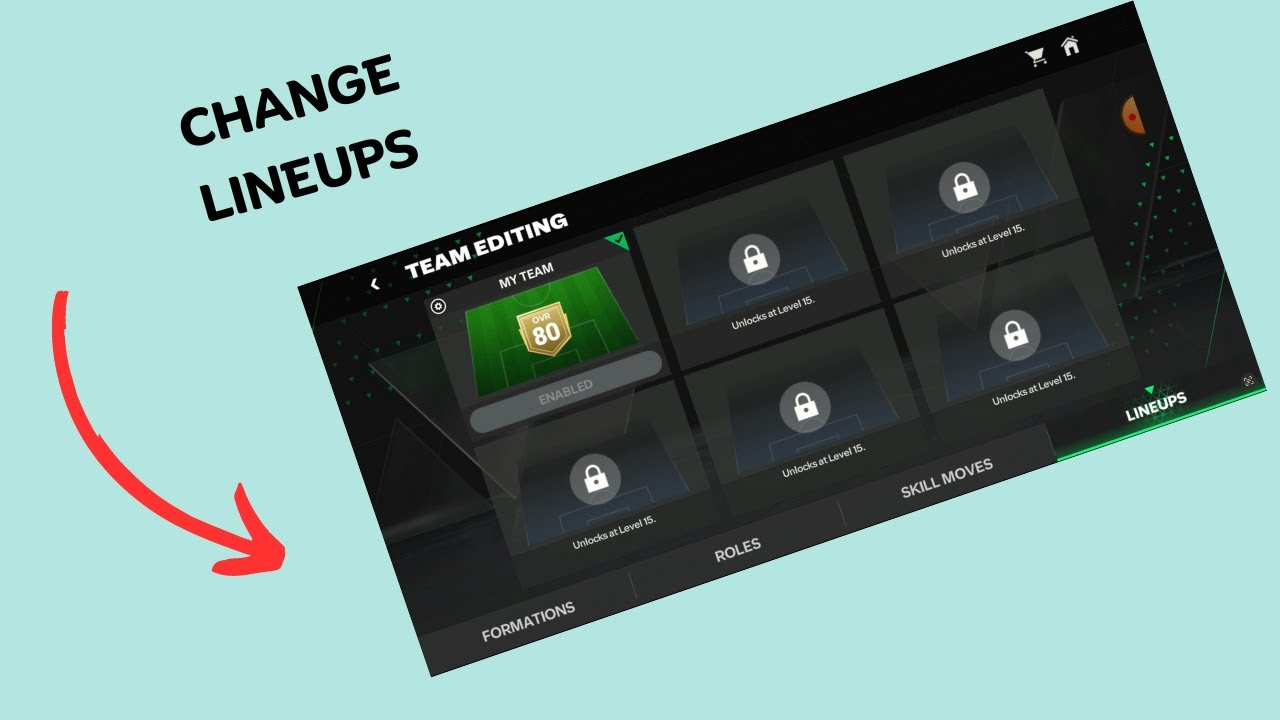 How to Change lineups in FC Mobile - YouTube