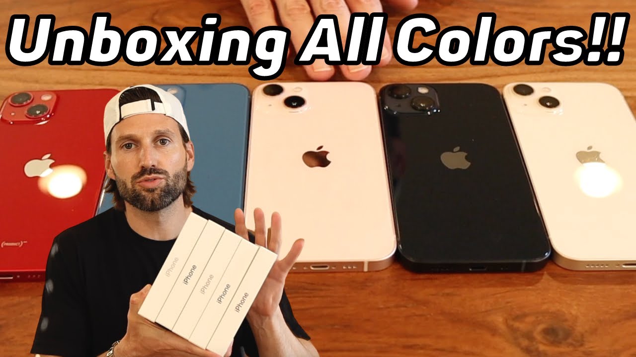 iPhone 13 UNBOXING!! (What is THE BEST iPhone 13 COLOR??) - YouTube