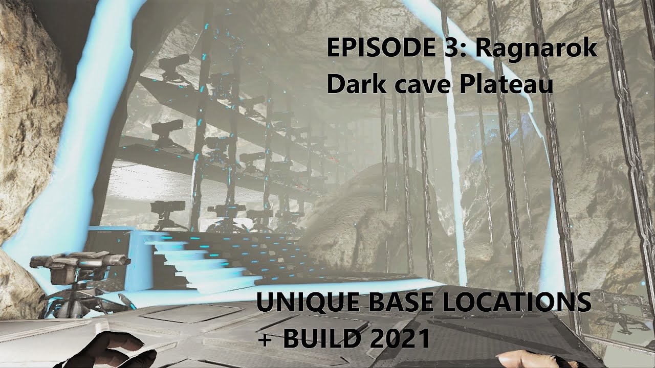 ARK UNIQUE BASE LOCATIONS + BUILD 2021 Episode 3: Ragnarok Dark Cave ...