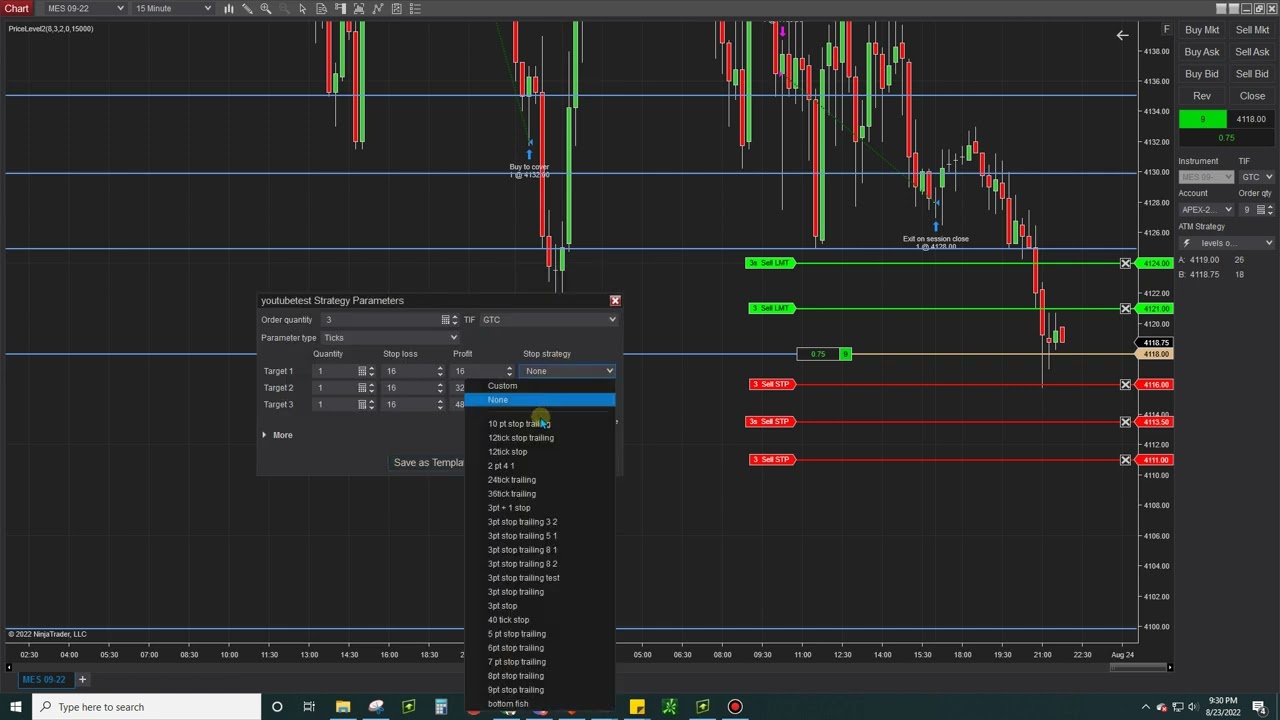 How to set up Automated Trading Strategy for Ninjatrader - YouTube