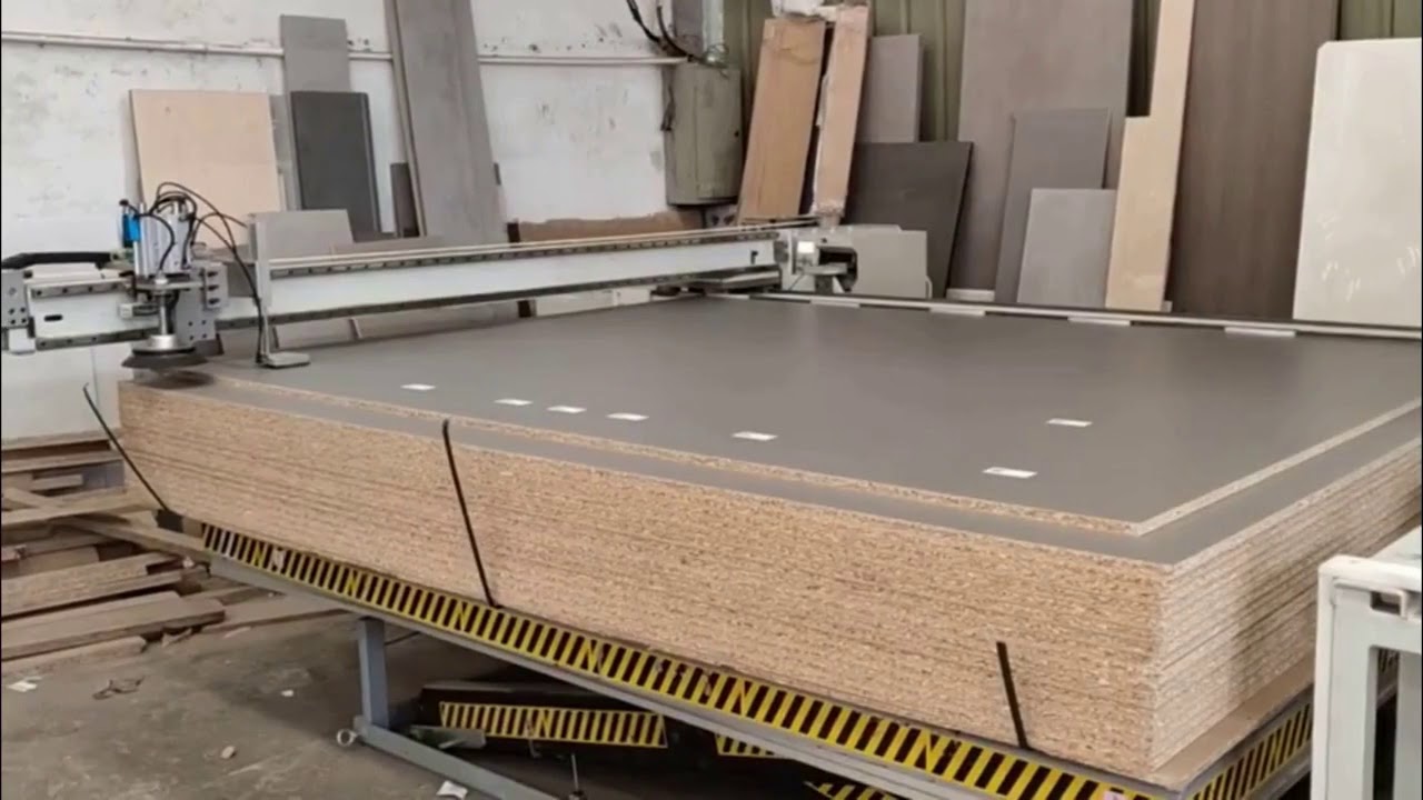 Custom office desk :furniture mdf board shapes cut to order - YouTube
