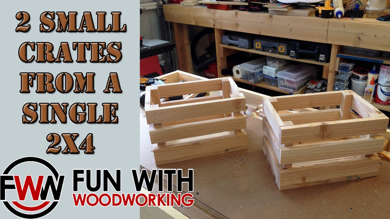 How To Build 2 Small Crates Out Of A Single 2x4 YouTube