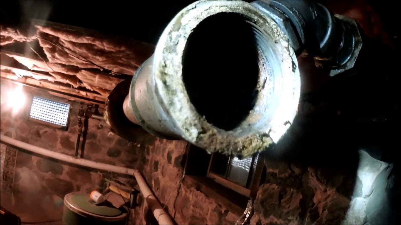 Repair on a 2" steam boiler line - YouTube