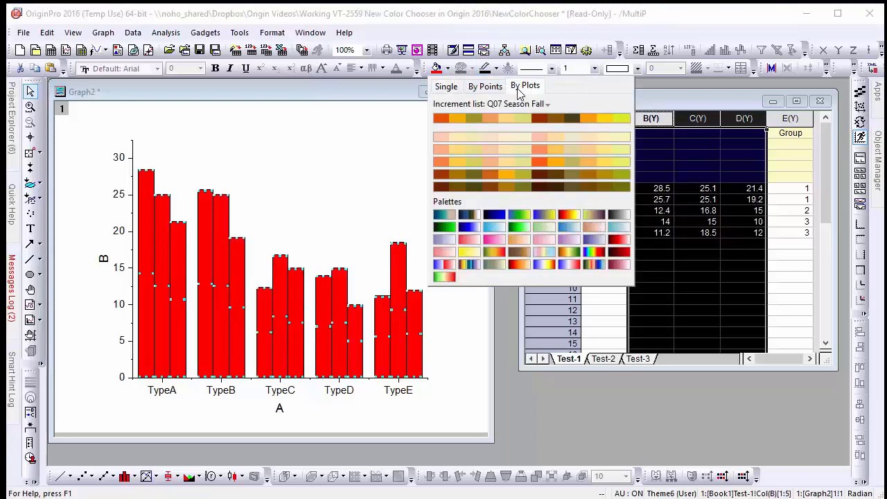 Applying and Customizing Color in Origin Graphs - Korean - YouTube