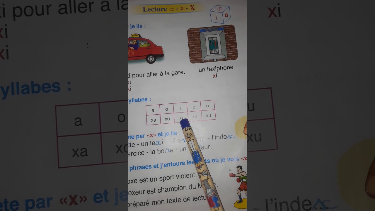 2AEP la lecture de la lettre x X - YouTube