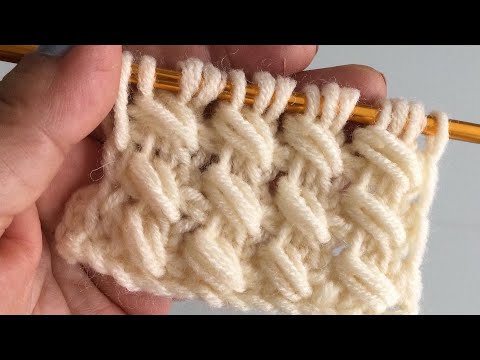 Tunus İşi Örgü Modeli — Tunusian Crochet Pattern