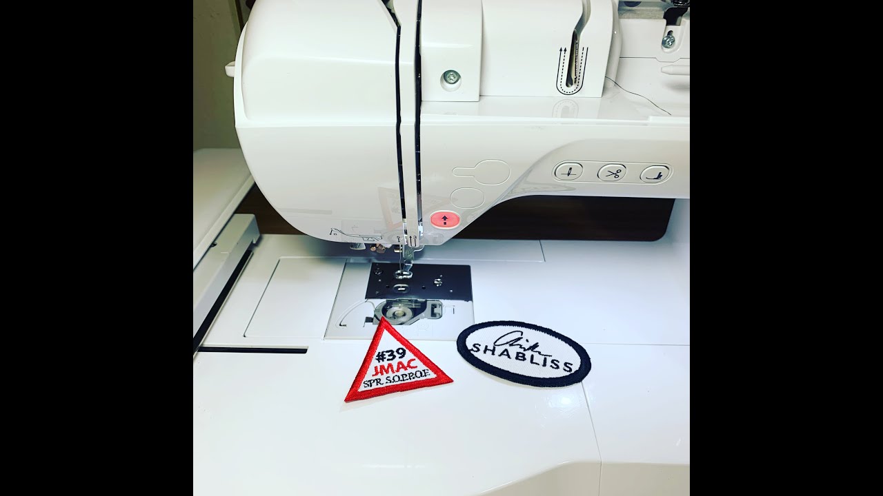 Make An Embroidery Patch from Shapes with Satin Stitch Edges - YouTube