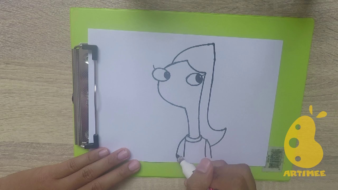 How to Draw candace from Phineas and Ferb - YouTube