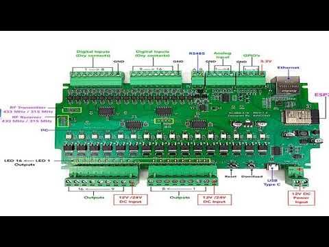 A16 ESP32 ESPHome Program Development Board Home Assistant Tasmota DIY Module Arduino WiFi - YouTube