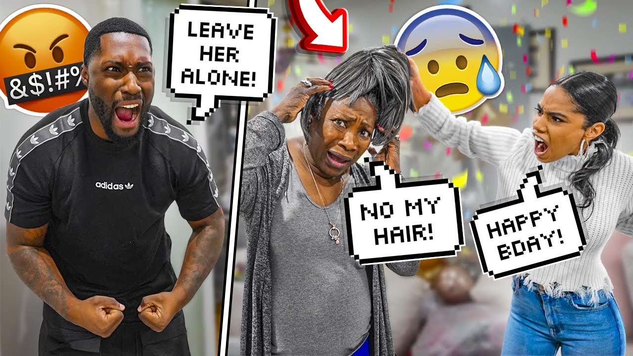 SNATCHING My Boyfriends MOMS WIG Off & Ruining Her Birthday To See His ...