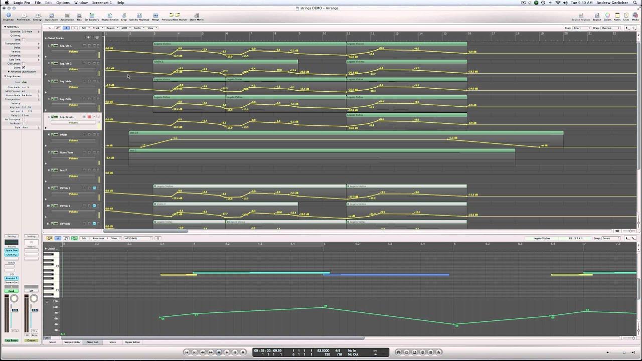 Realistic Midi Strings (Logic Pro) - YouTube