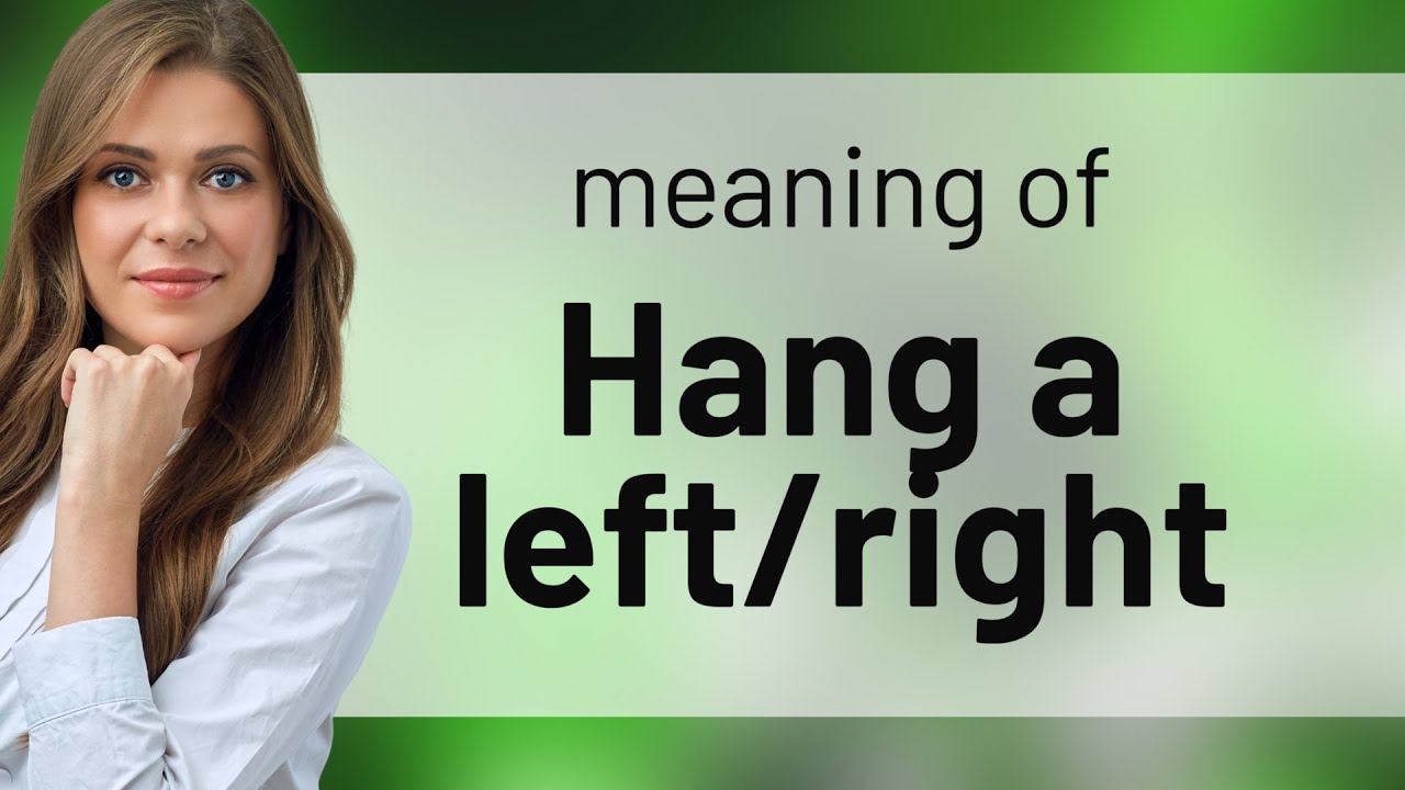 Mastering Directions in English: "Hang a Left/Right" - YouTube