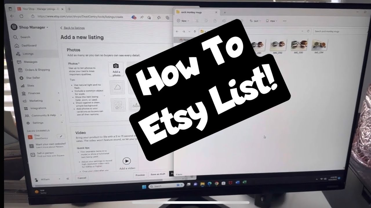 How To Etsy List ! Tutorial Etsy Listing - YouTube