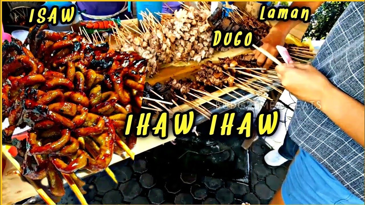 FILIPINO STREET FOOD | BARBEQUE ISAW, TENGA NG BABOY, DUGO, LIEMPO ETC ...