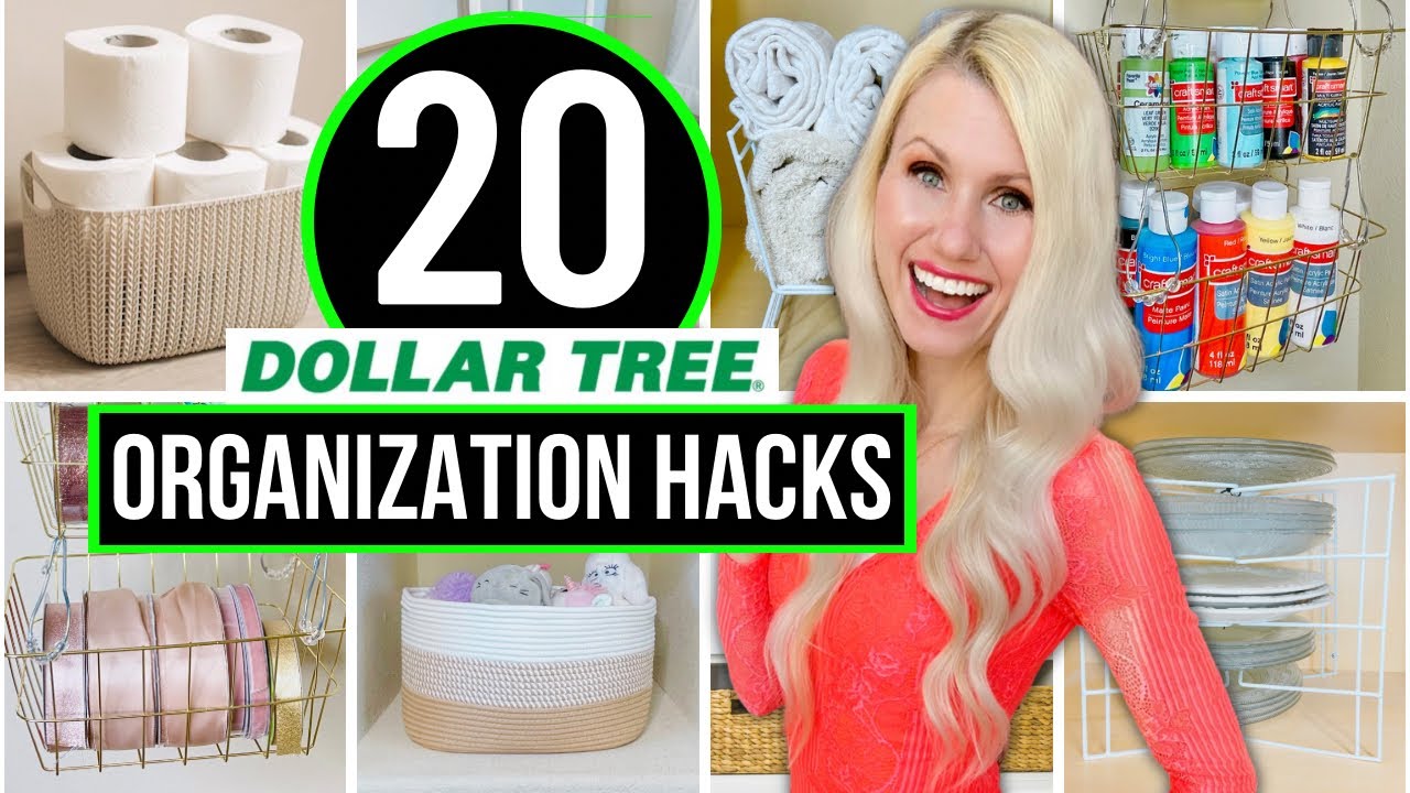 *20* EPIC DOLLAR TREE ORGANIZATION HACKS For Your ENTIRE HOME! - YouTube