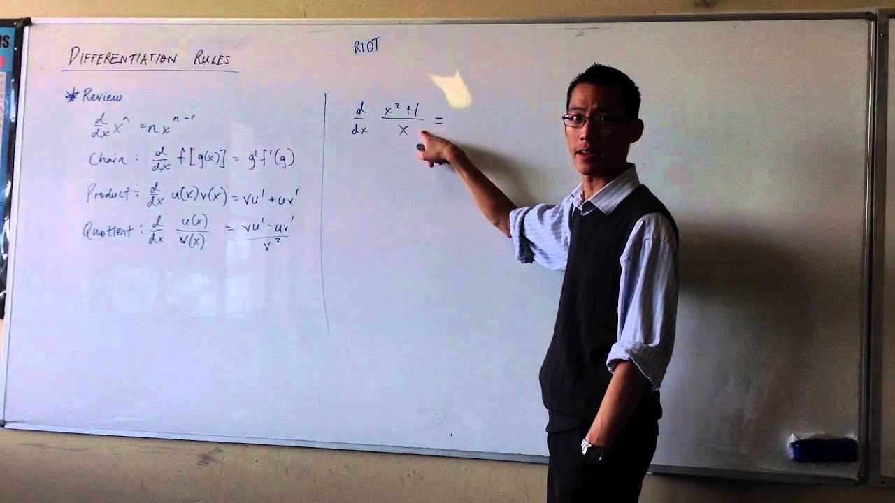 Review Basic Differentiation Rules Youtube 9248