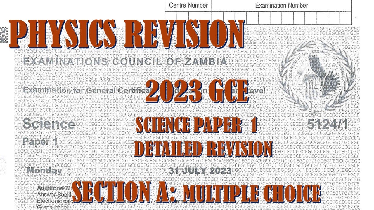 2023 Gce Science Paper 1 Section A Part 1 Youtube
