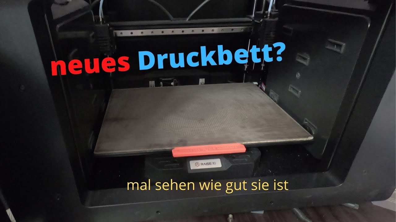 Hartpapier (Pertinax) Platte für den Raise3d E2 - YouTube