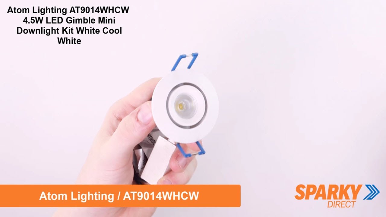 Atom Lighting AT9014WHCW | 4.5W LED Gimble Mini Downlight Kit White ...
