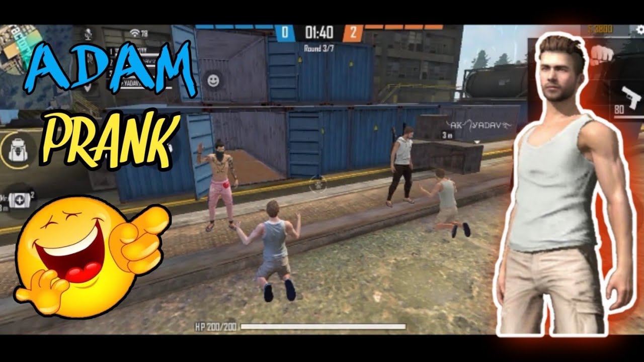 NOOB ADAM PRANK || CLASH SQUAD || FUNNY MOMENT || GARENA FREE FIRE ...