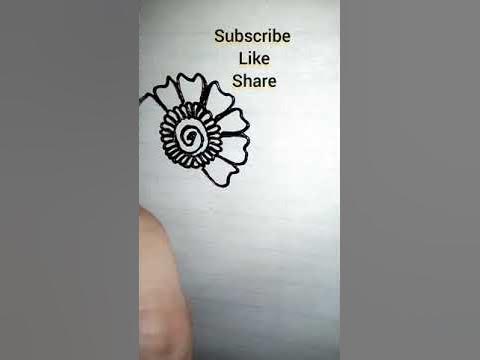 amazing flower mehndi design || latest flower mehndi design step by ...