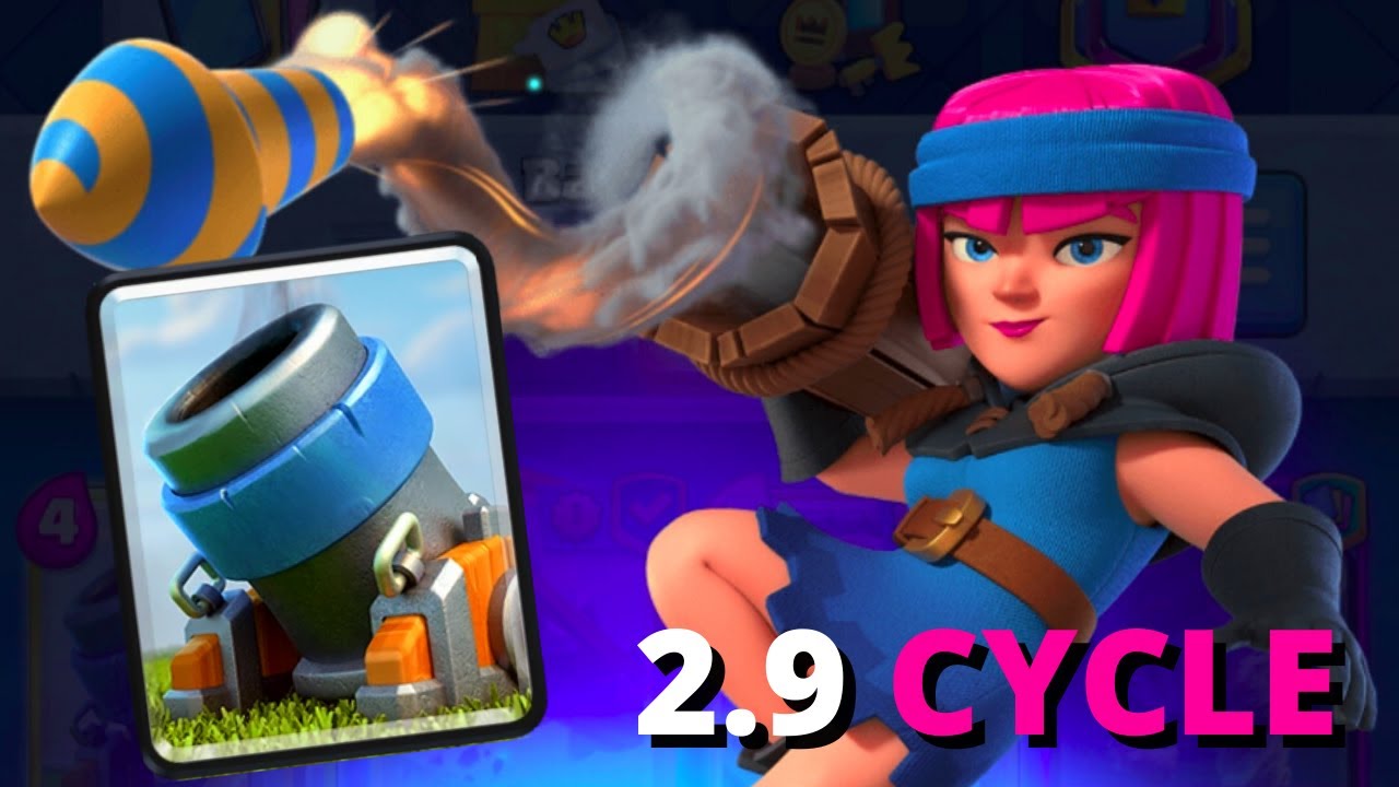 INSANE MORTAR CYCLE - 2.9 Firecracker Mortar Cycle Deck - CLASH ROYALE ...