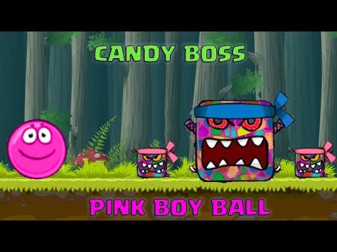 PINK BOY BALL FIGHTS CANDY BOSS IN DEEP FOREST COMPLETE WALKTHROUGH.