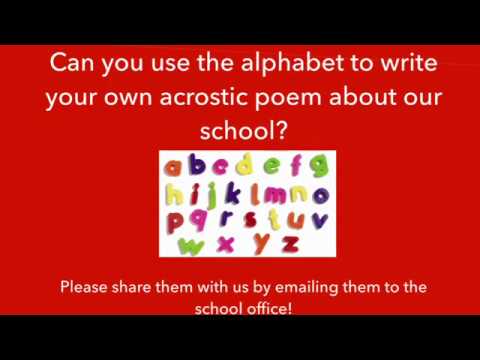 An acrostic poem read by the staff of St George's - YouTube